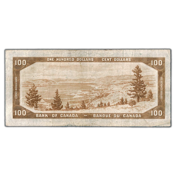 $100 1954 Bank of Canada Note Devil Face Coyne-Towers BC-35a - F/VF - The Toronto Coin Shop