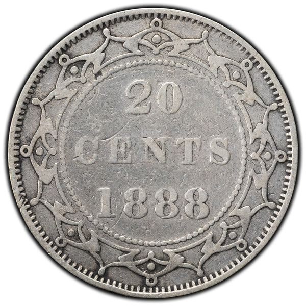 SOLD Newfoundland 1888 20 Cents Silver Coin - The Toronto Coin Shop