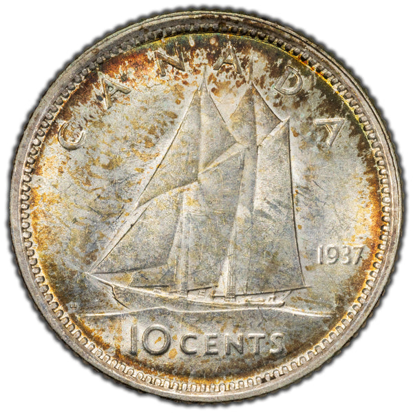 SOLD Canada 1937 10 Cents Dime Silver Coin - The Toronto Coin Shop