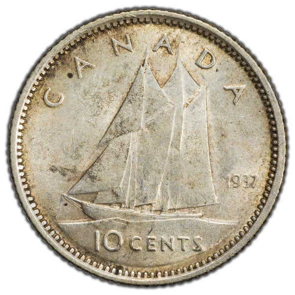 SOLD Canada 1937 10 Cents Dime Silver Coin - The Toronto Coin Shop