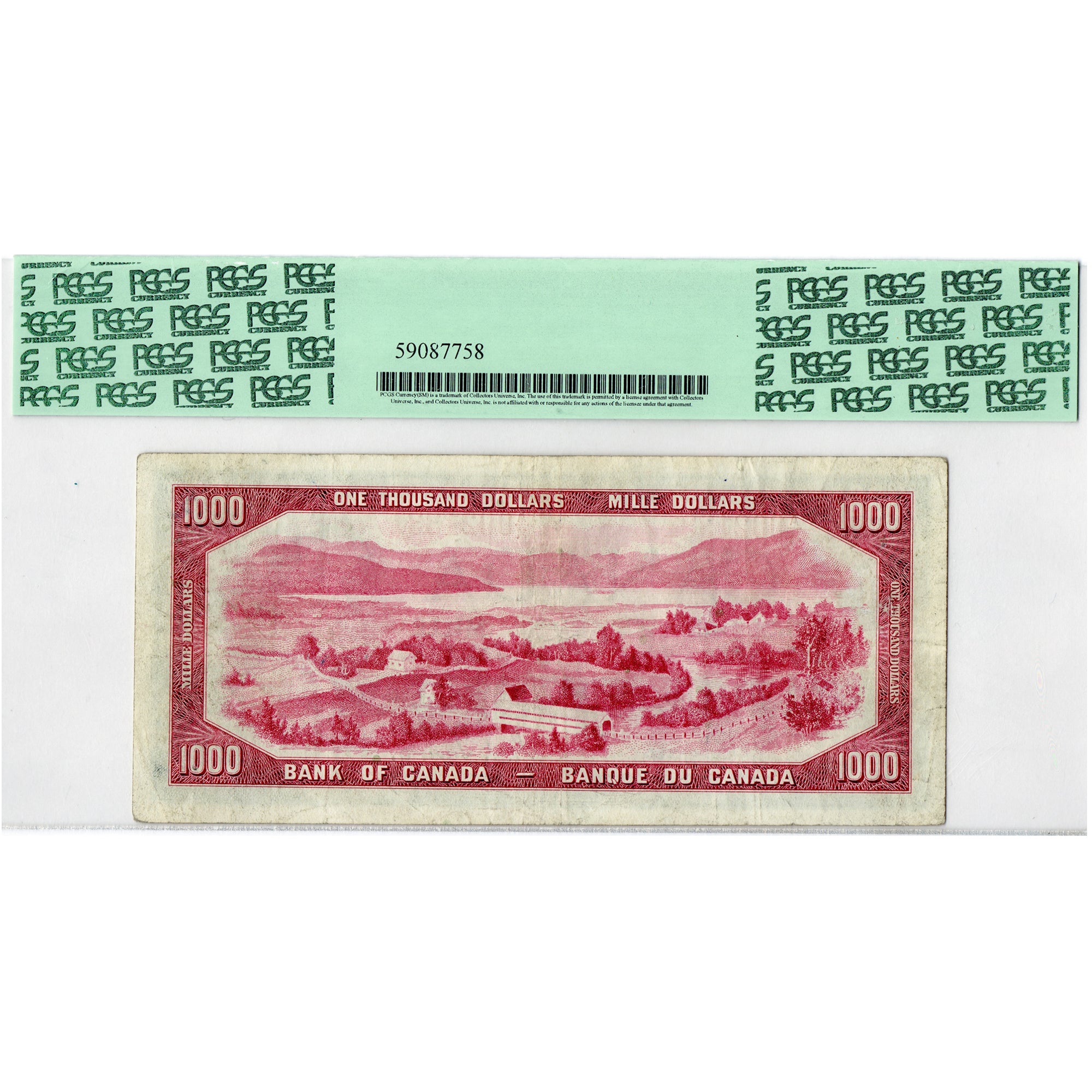 SOLD $1000 1954 Bank of Canada Devil Face Note BC-36 - PCGS VF-30 - The ...