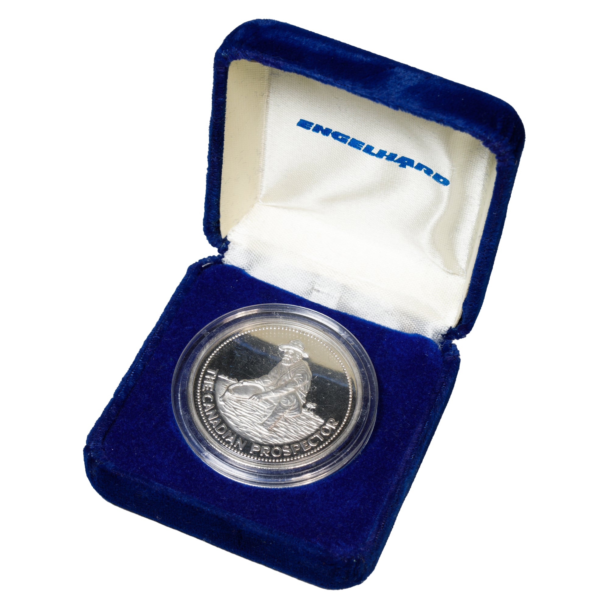 SOLD Engelhard The Canadian Prospector 1oz .999 Fine Silver Round Proo ...