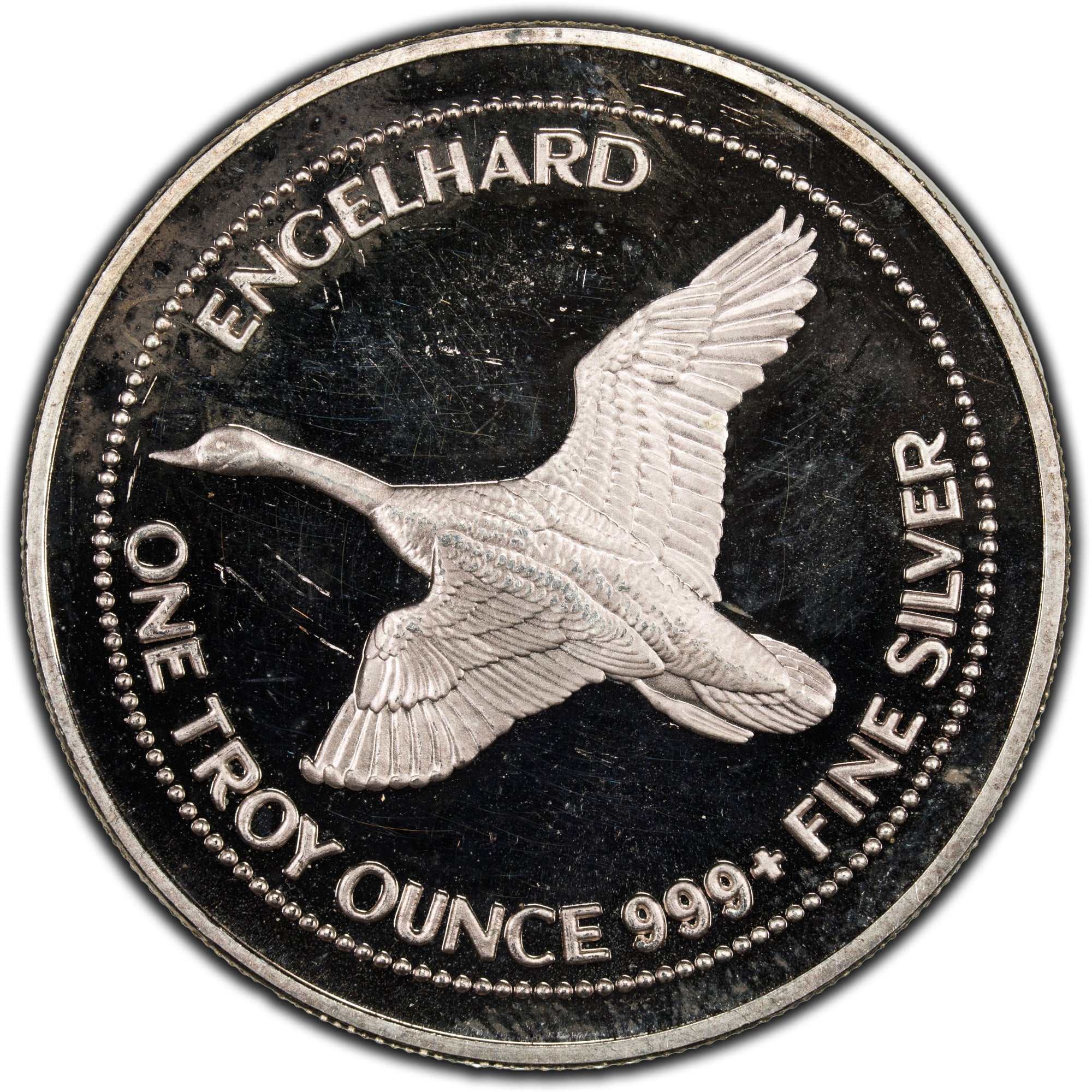 SOLD Engelhard The Canadian Prospector 1oz .999 Fine Silver Round Proo ...