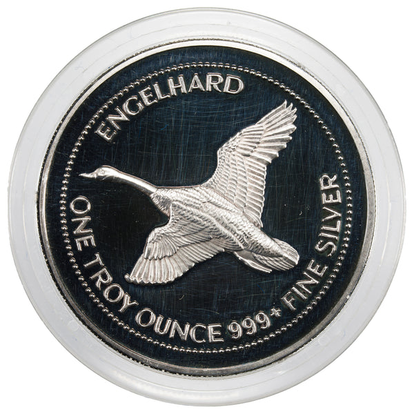 SOLD Engelhard The Canadian Prospector 1oz .999 Fine Silver Round Proo ...