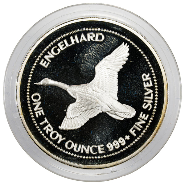 SOLD Engelhard The Canadian Prospector 1oz .999 Fine Silver Round Proo ...