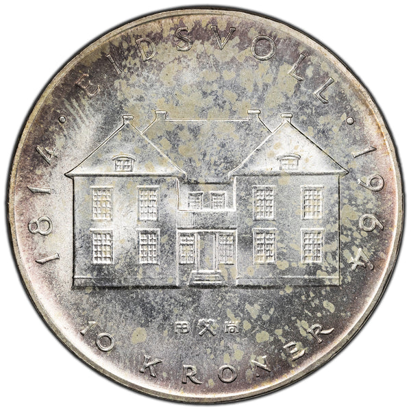 SOLD Norway 1964 10 Kroner Silver Coin KM #413 - The Toronto Coin Shop