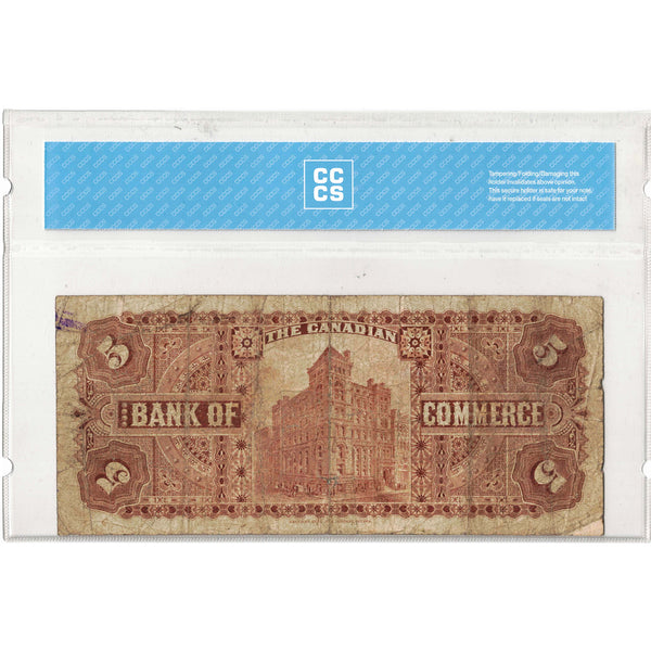 SOLD $5 1892 Bank of Commerce Canada Chartered Note #75-14-04 - CCCS F ...