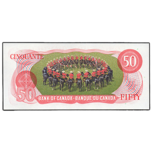 SOLD $50 1975 Bank of Canada Note 3 Digit Radar Serial 1018101 - Choic ...