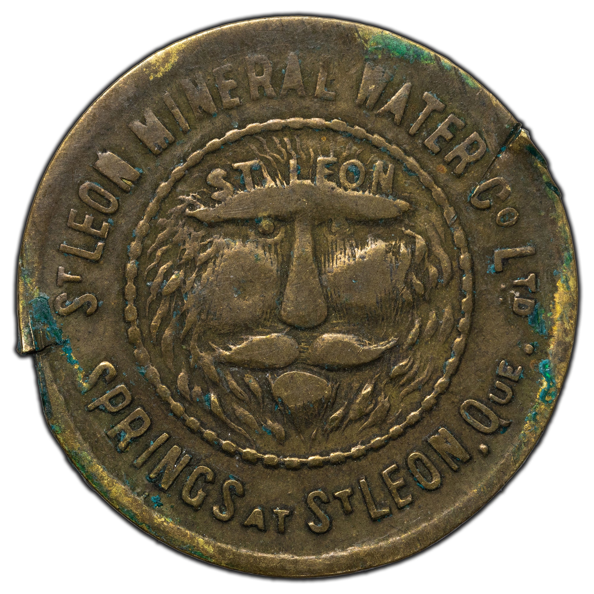 SOLD Canada 1892 St Leon Mineral Water Token Br. 619 - Damaged - The ...