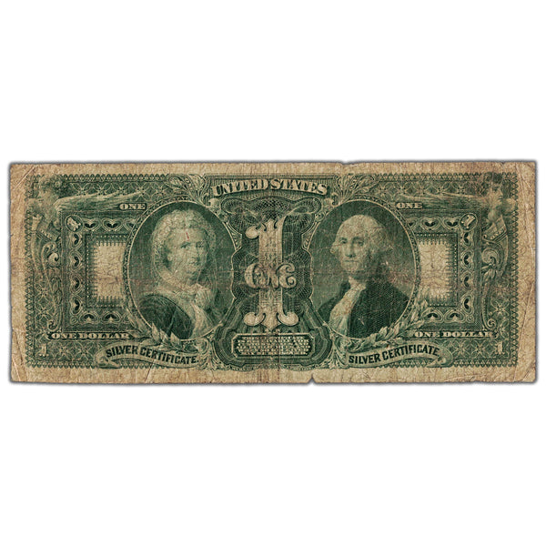 SOLD United States 1896 $1 "Educational" Silver Certificate Note - Cir ...