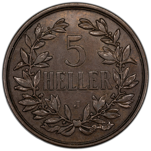 SOLD German East Africa 1908 5 Five Heller Coin - The Toronto Coin Shop
