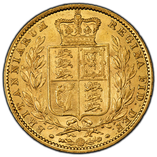 SOLD Great Britain 1862 1 One Sovereign Gold Coin - The Toronto Coin Shop