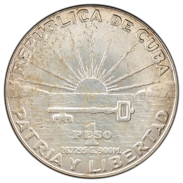 SOLD Cuba 1953 Peso Silver Coin KM #29 - The Toronto Coin Shop
