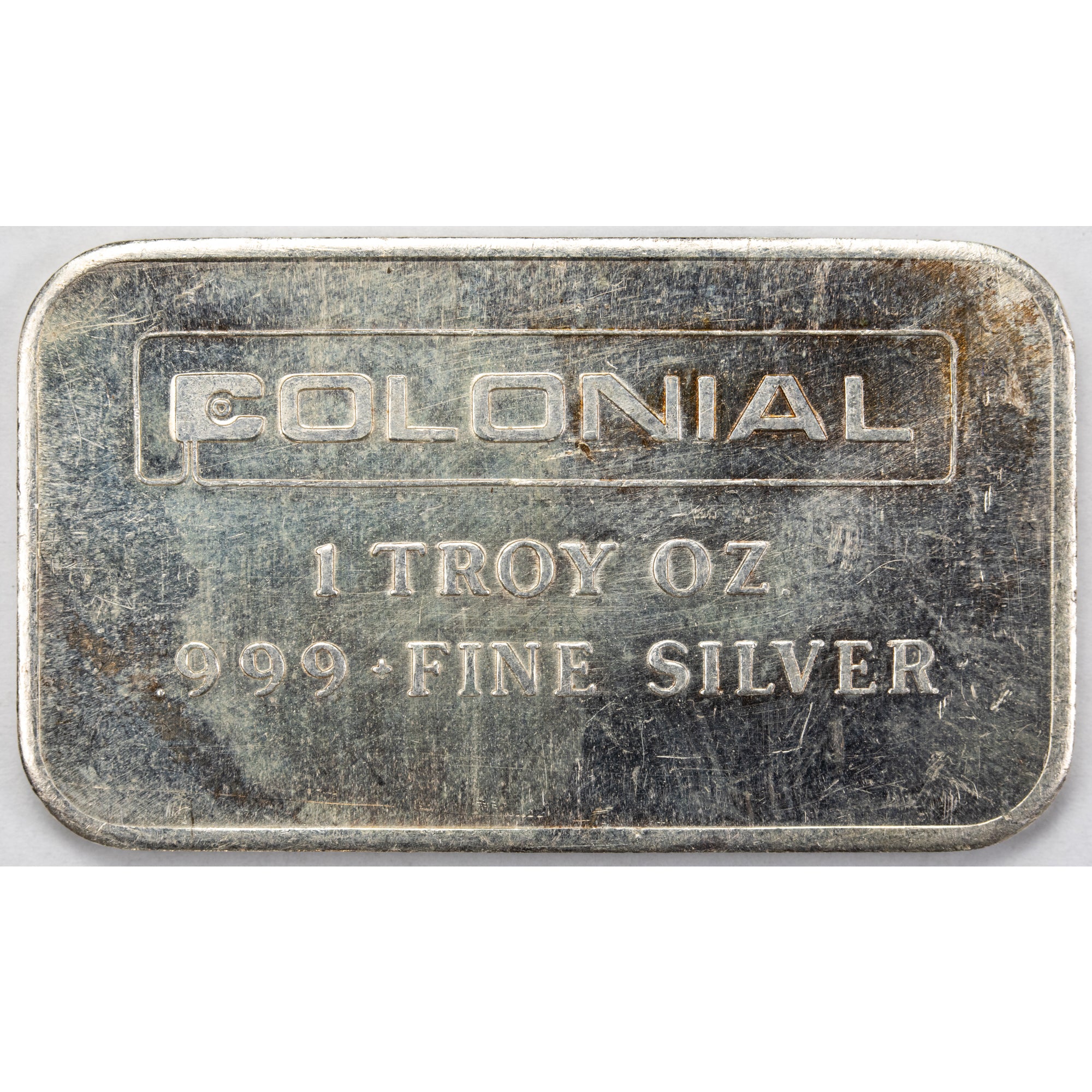 SOLD Engelhard Colonial 1oz .999 Fine Silver Bar - The Toronto Coin Shop
