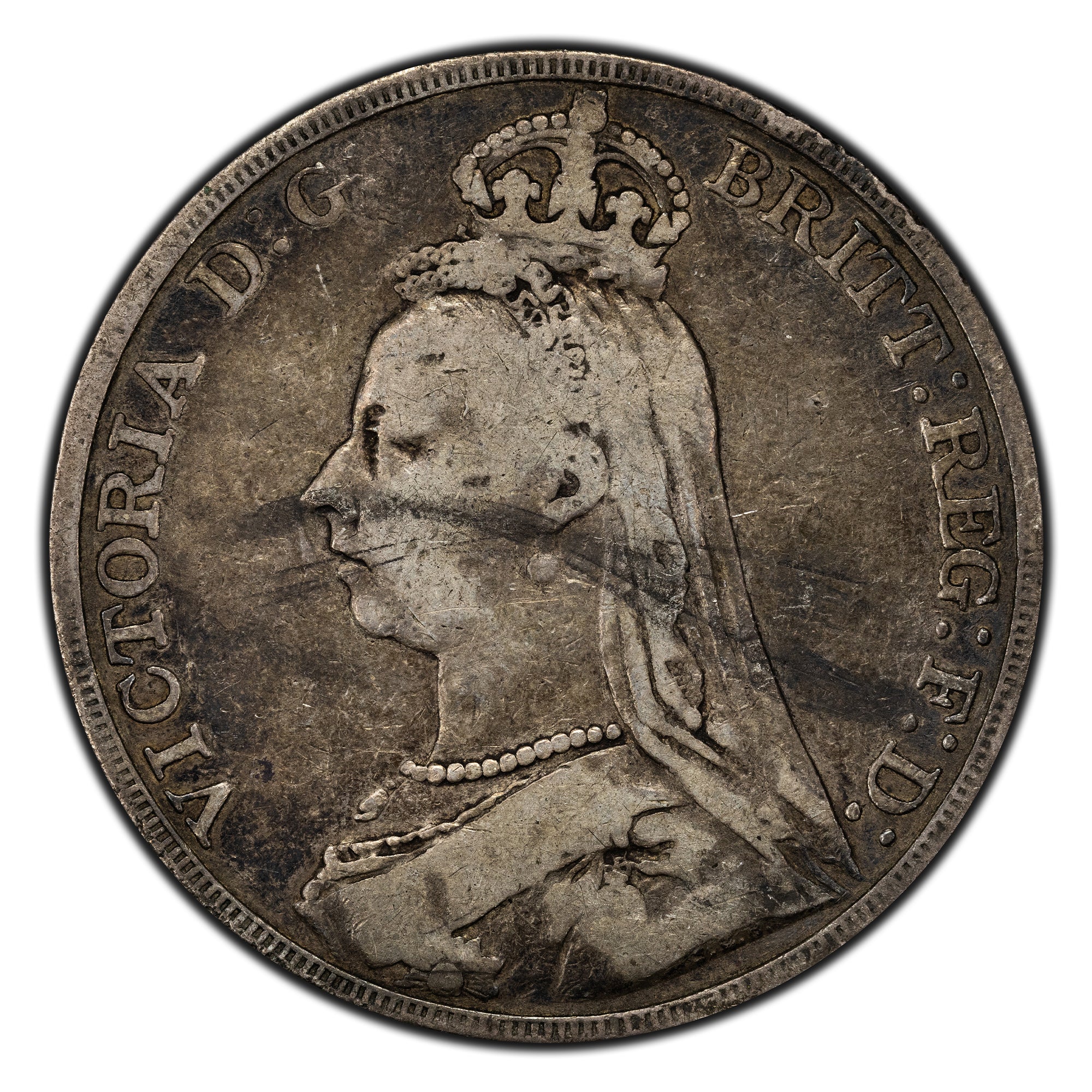 SOLD Great Britain 1889 One Crown Silver Coin KM #765 - The Toronto ...