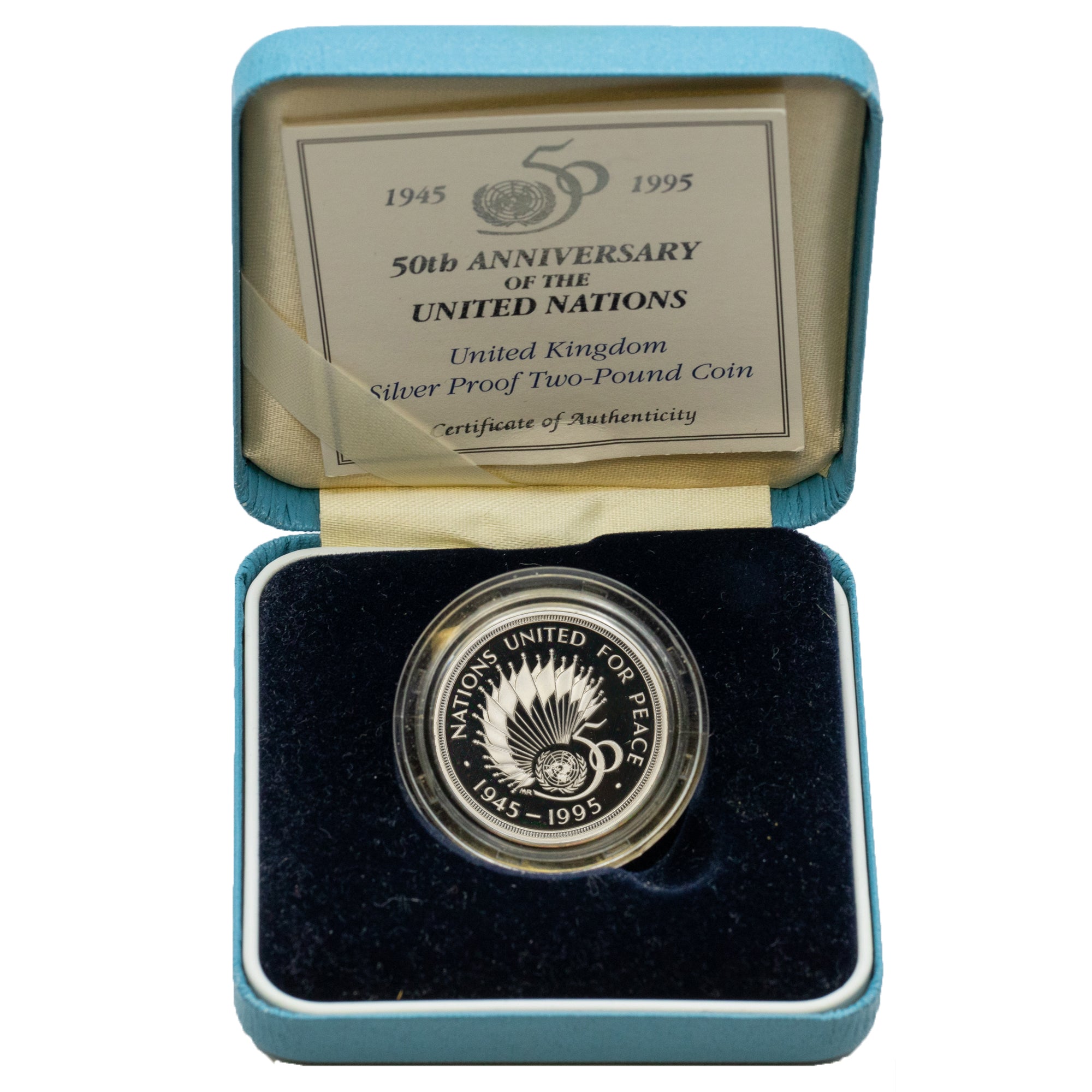 SOLD Great Britain 1995 (1945-95) 2 Two Pounds Silver Proof Coin - Uni ...