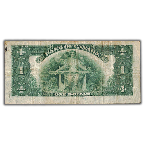 $1 1935 Bank of Canada Note English Text Series A BC-1 - Trimmed - The ...