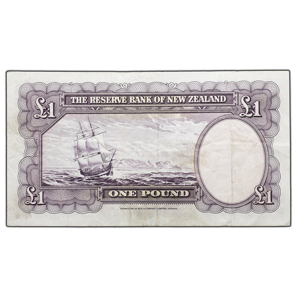 SOLD New Zealand ND (1960-67) 1 One Pound Note P #159d - VF - The ...