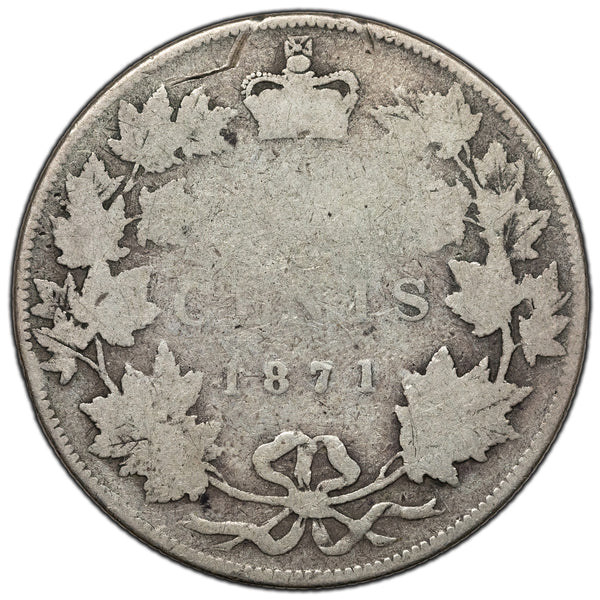 SOLD Canada 1871 50 Cents Half Dollar Silver Coin - AG - The Toronto ...