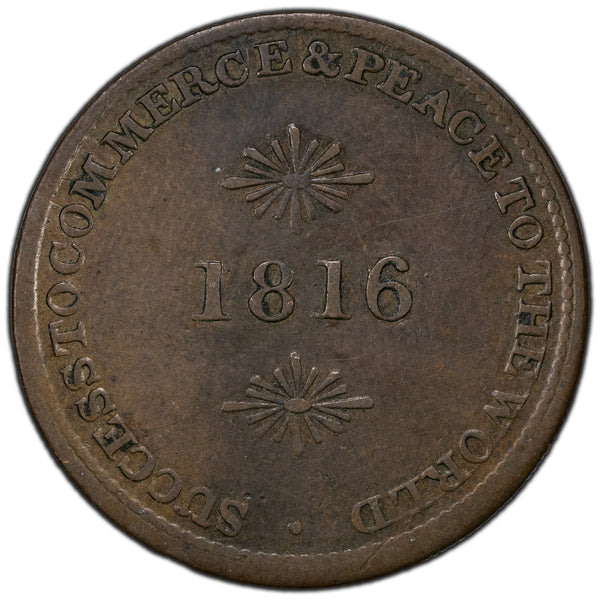 SOLD Upper Canada 1816 Sir Isaac Brock Token UC-6A1 - The Toronto Coin Shop
