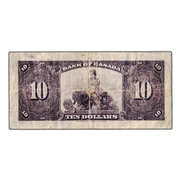 $10 1935 Bank of Canada Note English Text BC-7 - VF (faded back) - The ...