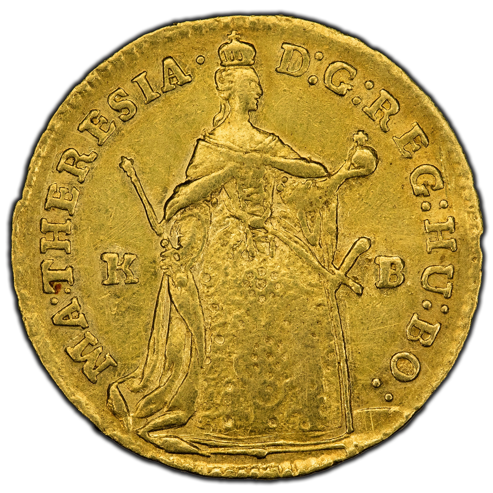 SOLD Hungary 1742 One Ducat Gold Coin - The Toronto Coin Shop