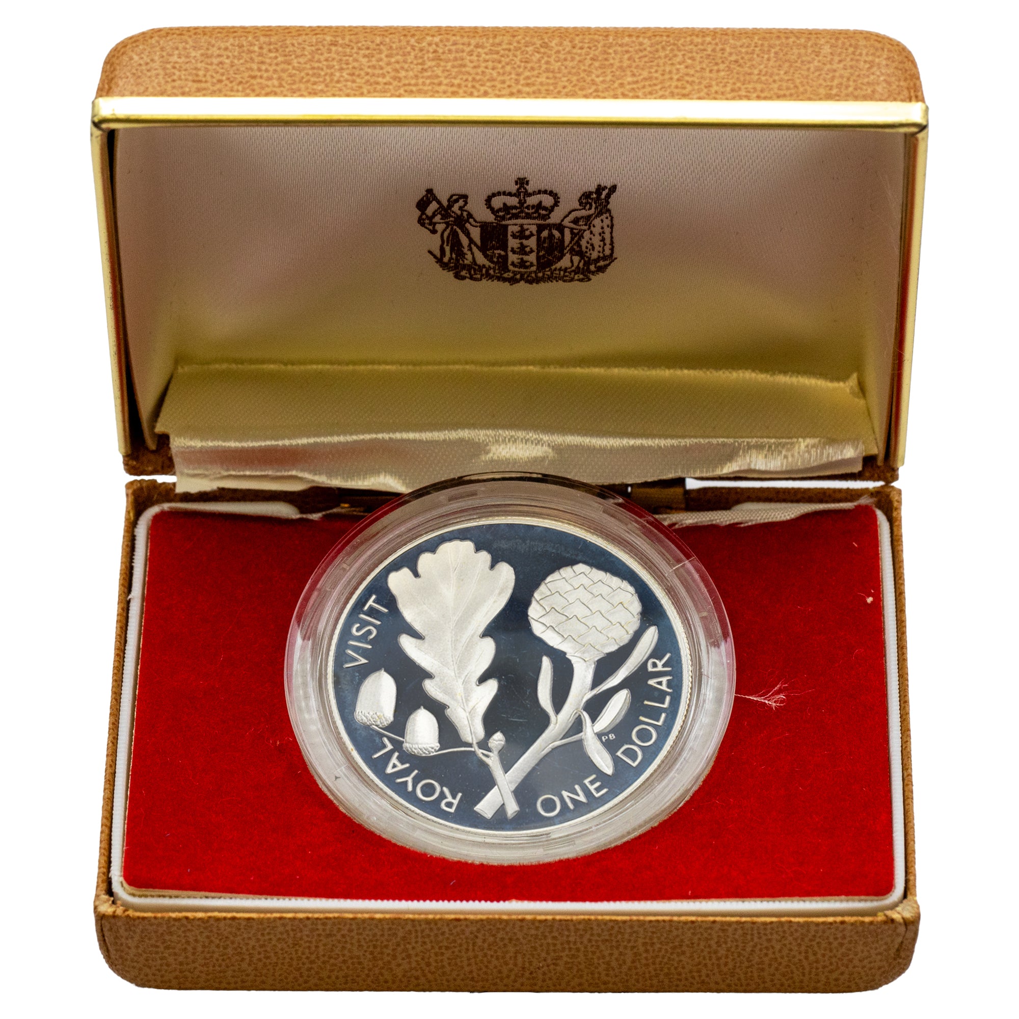 SOLD New Zealand 1981 $1 One Dollar Proof Silver Coin - Royal Visit QE ...