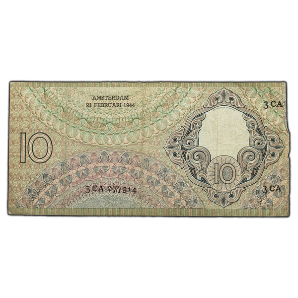 SOLD Netherlands 1944 10 Ten Gulden Note - The Toronto Coin Shop