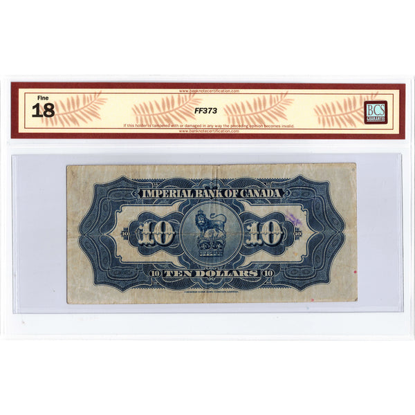 SOLD $10 1939 Imperial Bank of Canada Chartered Note #375-24-04 - BCS ...