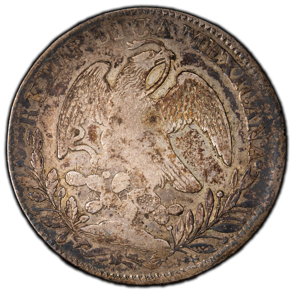 Mexico 1838 Zs-OM 8 Reales Silver Coin - The Toronto Coin Shop