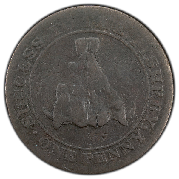 SOLD Lower Canada 1815 Magdalen Island One Penny Token LC-1 Br. 520 ...