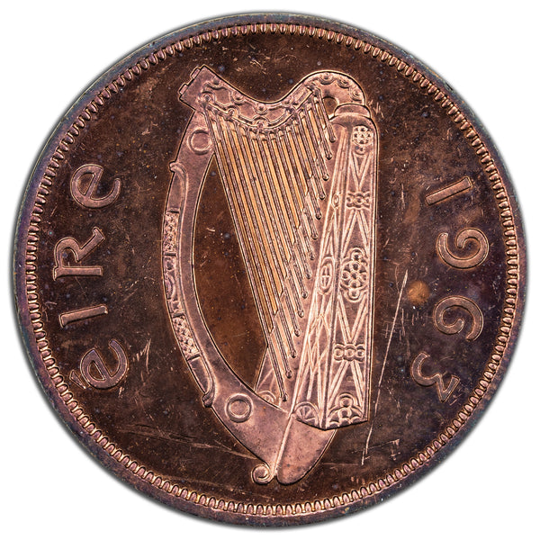 SOLD Ireland Proof 1963 1d Penny Coin SP #6643 - Minor Rev. Scratch ...
