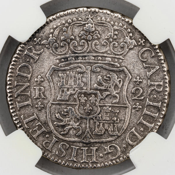 SOLD Mexico Shipwreck 1766 2 Reales Silver Coin - NGC Genuine - El Caz ...