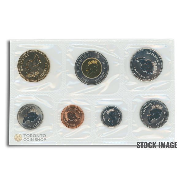 Canada 1997 Ottawa 7-Coin PL Proof-Like Mint Coin Set - Envelope + COA ...
