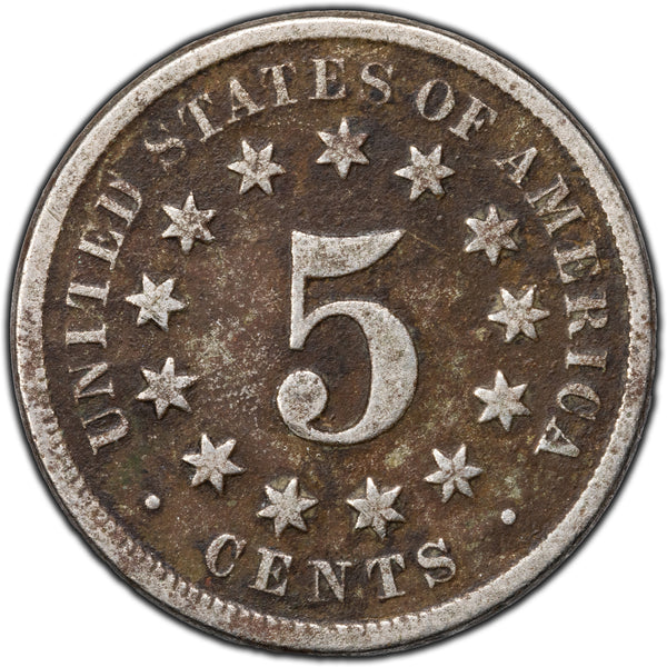 SOLD United States 1869 5 Cents Shield Nickel Coin - Corrosion - The ...