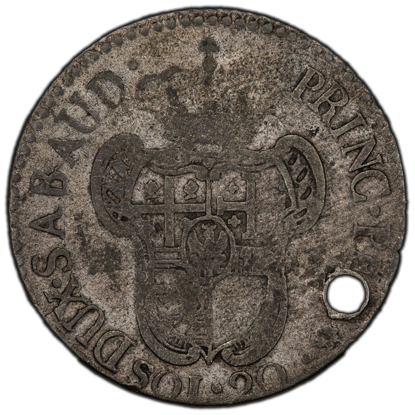 SOLD Italy Sardinia 1776 20 Soldi Coin - Holed - The Toronto Coin Shop