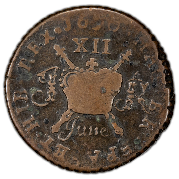Ireland 1690 June 12d Shilling Gun Money Coin S-6582 - The Toronto Coin ...
