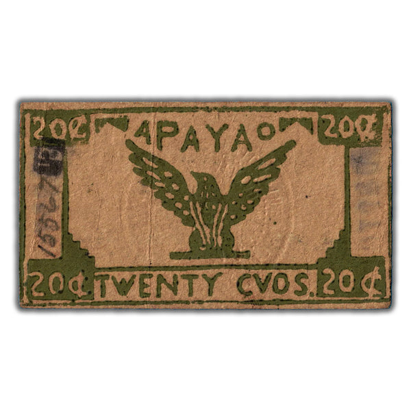 SOLD Philippines Province of Apayao 1942 20 Twenty Cents Note - The ...
