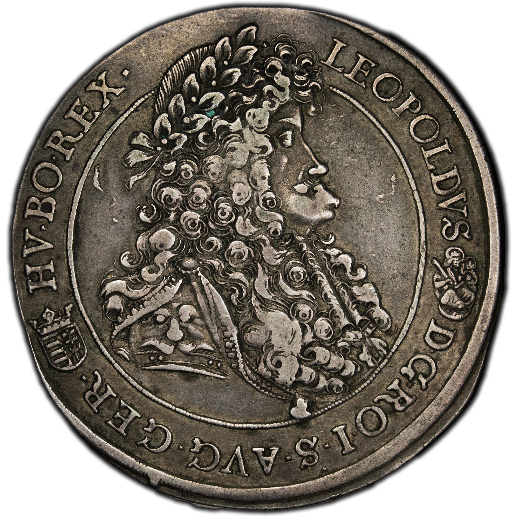 SOLD Hungary 1692 One Thaler Silver Coin - Leopold "The Hogmouth" - The ...