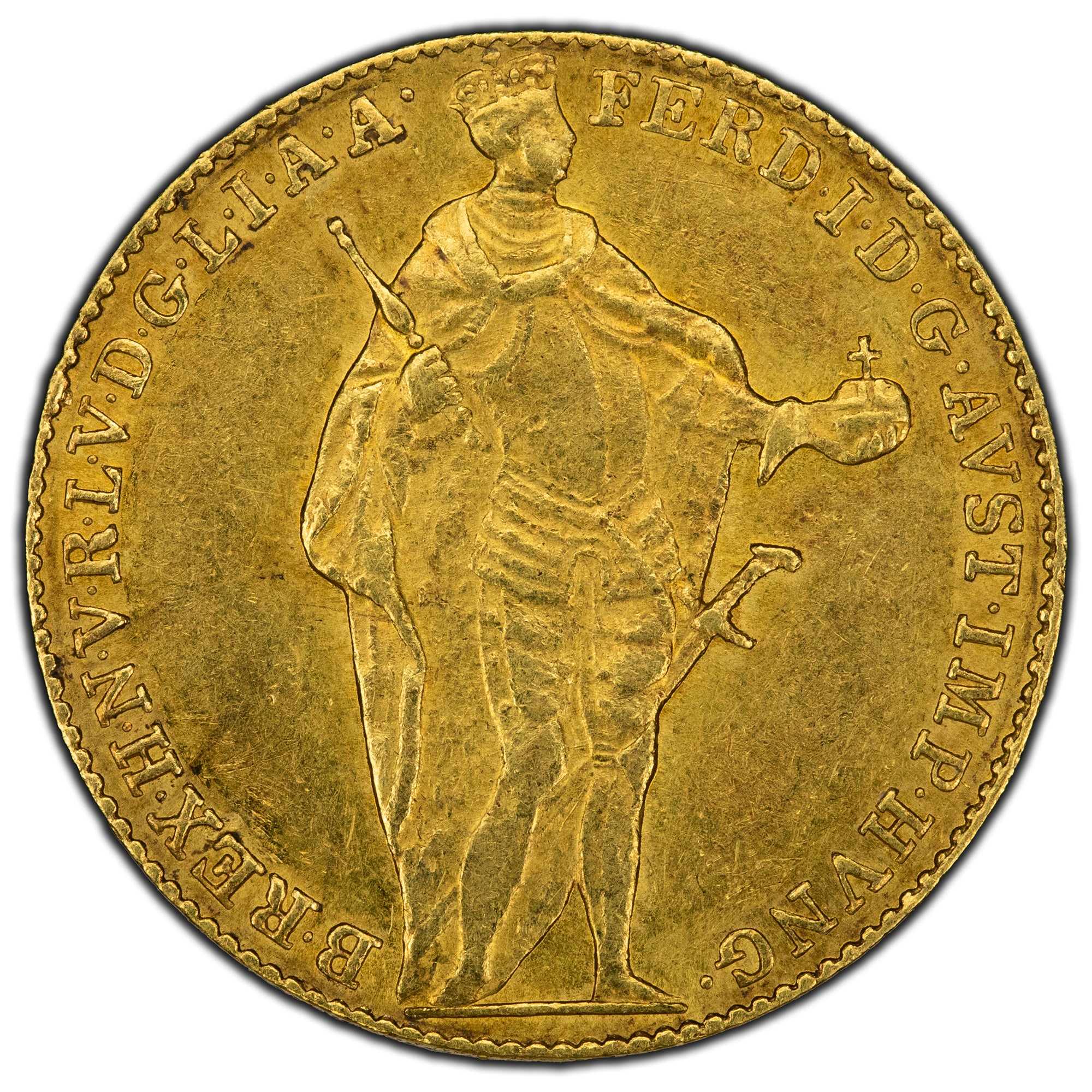 SOLD Hungary 1844 One Ducat Gold Coin - The Toronto Coin Shop