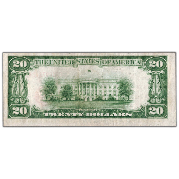 United States 1929 $20 Chicago, IL National Currency Note - VF - The ...