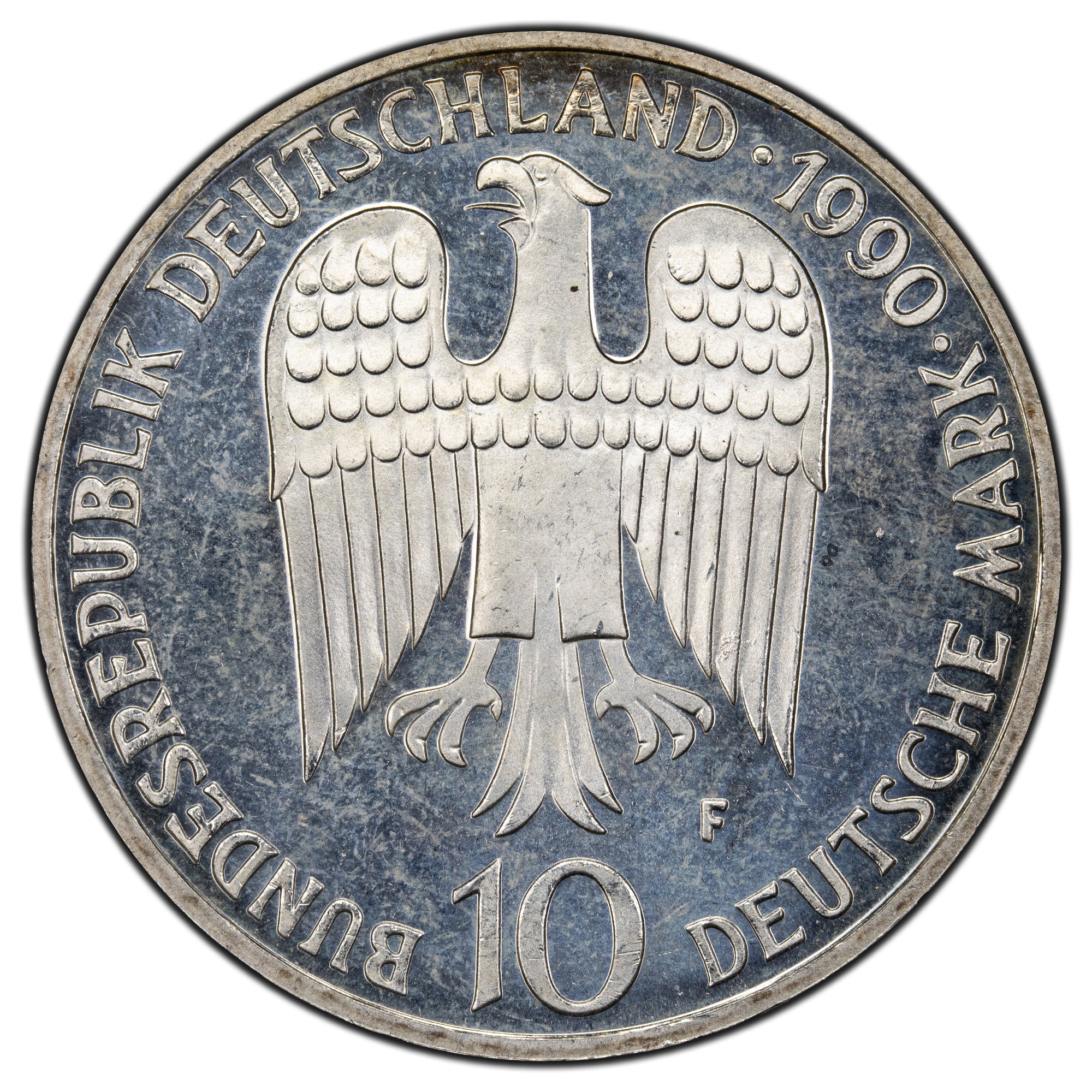 SOLD Germany 1990-F 10 Mark Silver Coin - Kaiser Friedrich I. Barbaros ...
