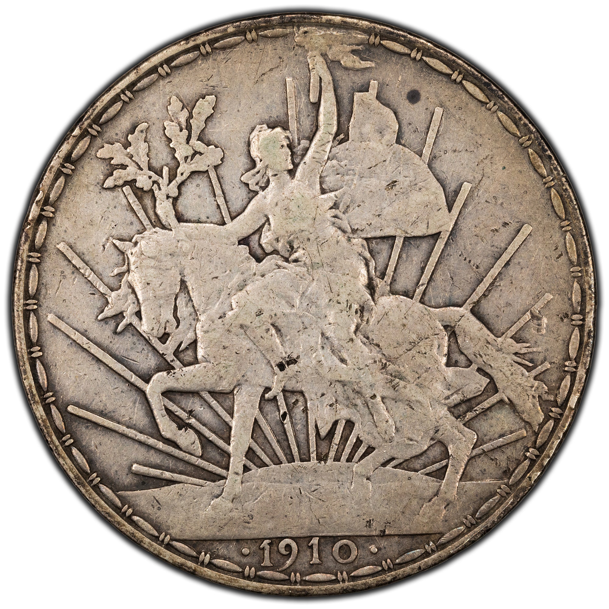 SOLD Mexico 1910 One Peso "Caballito" Silver Coin - The Toronto Coin Shop