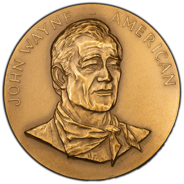 United States 1979 John Wayne - American Medal 76mm By Frank Gasparo ...