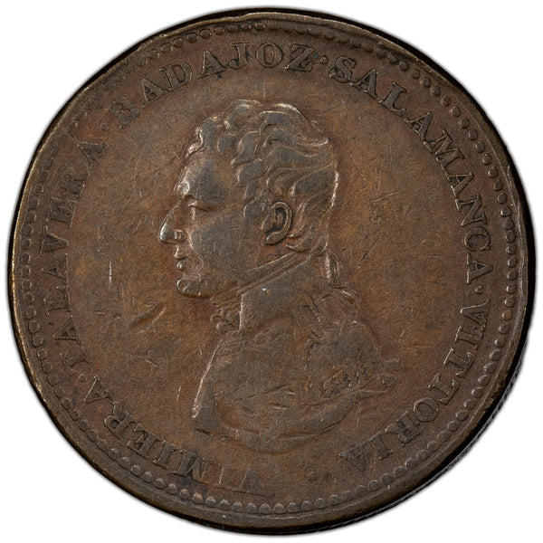 SOLD Canada 1813 Wellington Token WE-12 Breton #984 - Fine (edge damag ...