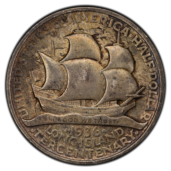 SOLD United States 1936 Long Island 50 Cents Half Dollar Silver Coin ...
