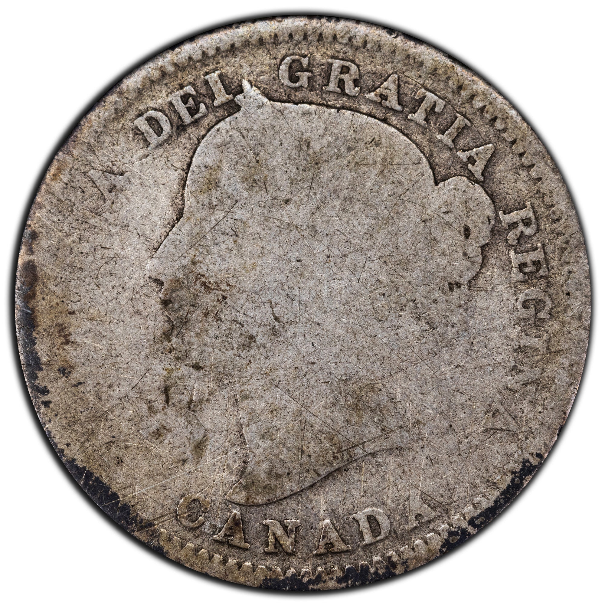SOLD Canada 1858 10 Cents Dime Silver Coin - Low Grade Filler - The ...