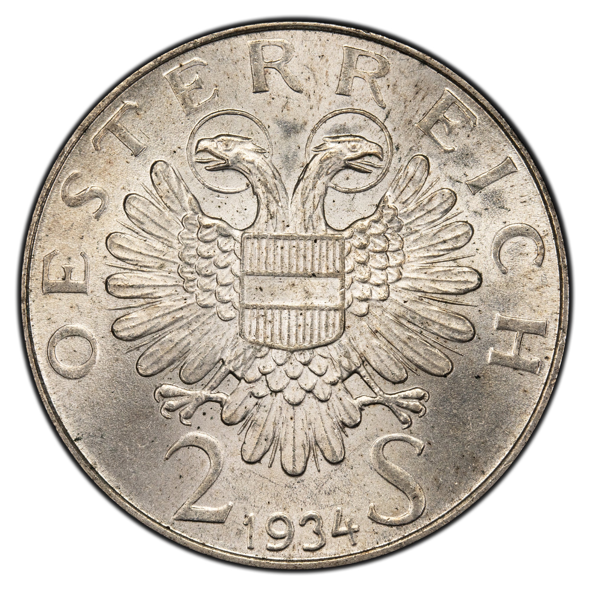 SOLD Austria 1934 2 Schilling Silver Coin - Dr. Engelbert Dollfuss - The Toronto Coin Shop