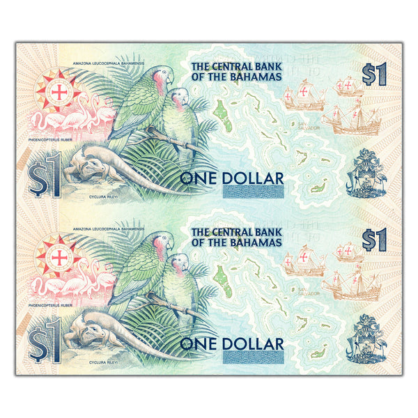 SOLD Bahamas 1992 $1 One Dollar Notes Quincentennial Commemorative - U ...
