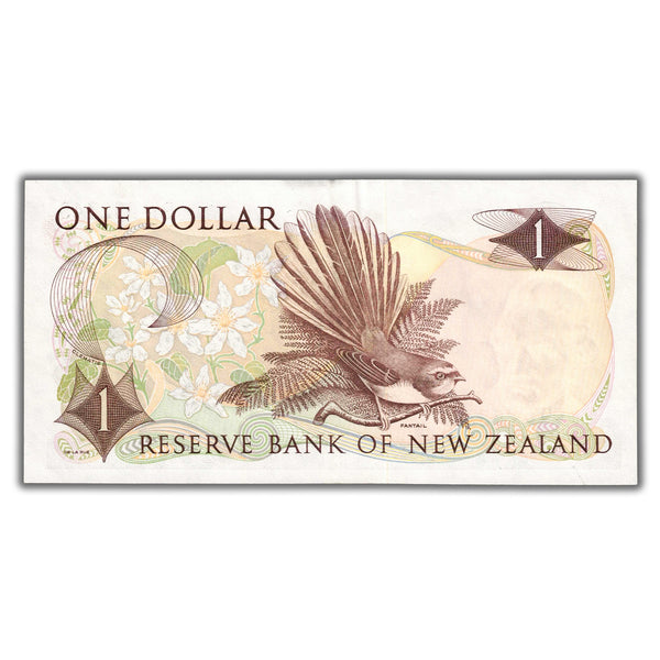 SOLD New Zealand (1968-75) $1 One Dollar Note P #163b - The Toronto ...